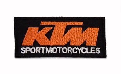 KTM Sport Motorcycles Embroidered Iron-On Sew-On Patch - CycleServe Store