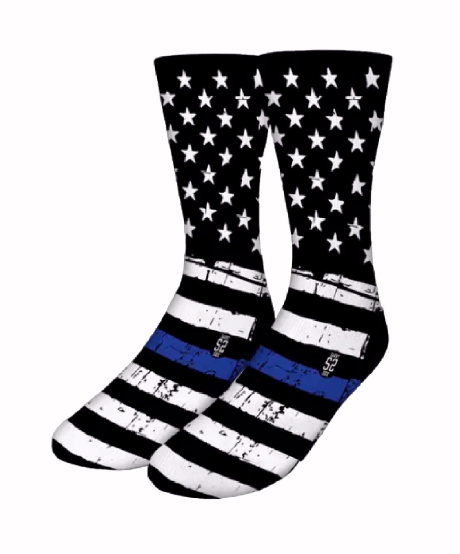 Police Thin Blue Line U.S. Flag Socks - CycleServe Store