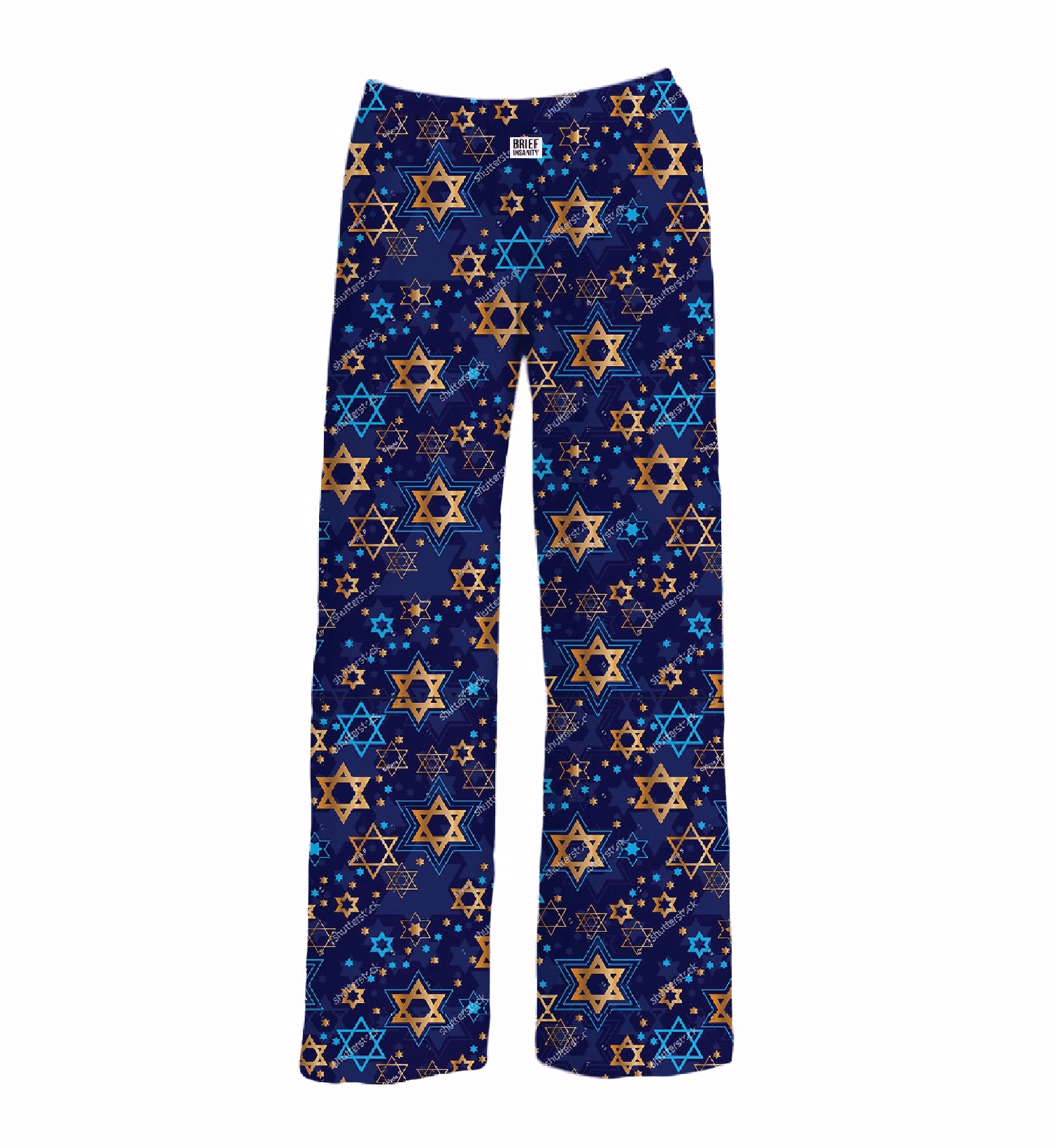 Brief Insanity Hanukkah Chanukah Star of David Blue Lounge Pants ...