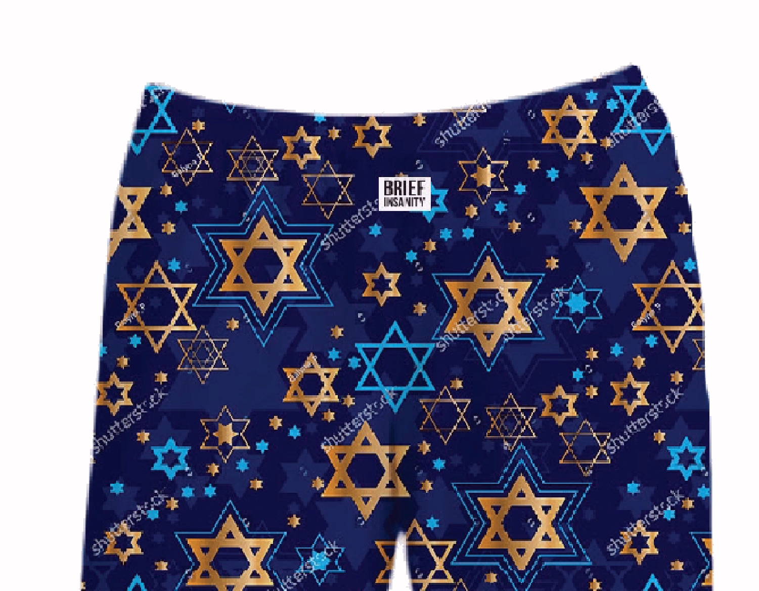 Brief Insanity Hanukkah Chanukah Star of David Blue Lounge Pants ...
