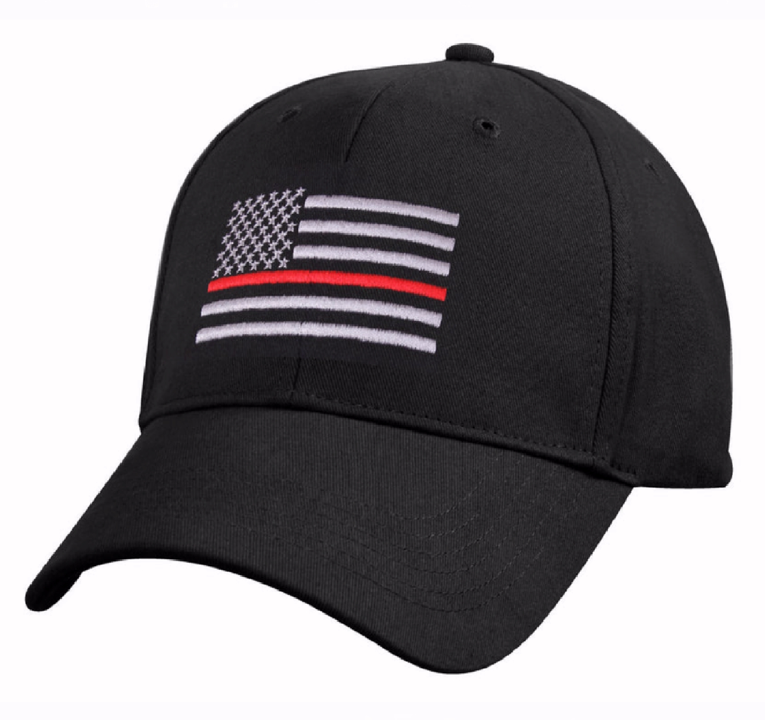Firefighter EMT Nurse Thin Red Line U.S. Flag Embroidered Cap Hat ...